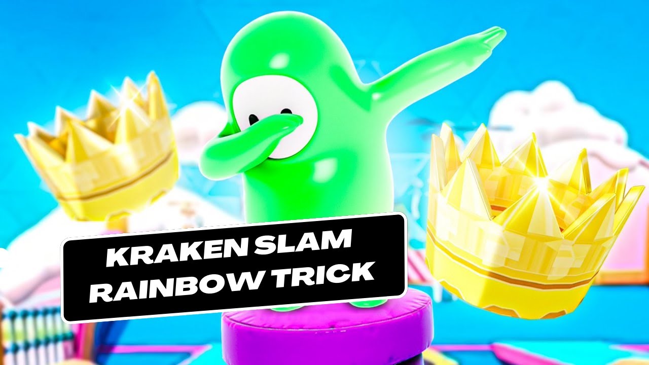 Fall Guys Kraken Slam Rainbow Trick - YouTube