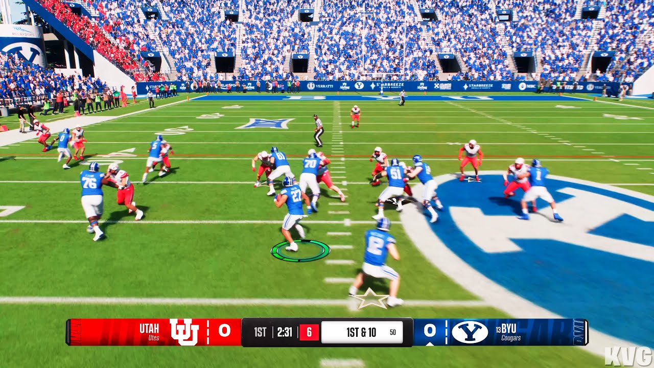 EA SPORTS College Football 25 - Utah Utes vs BYU Cougars - Gameplay ...