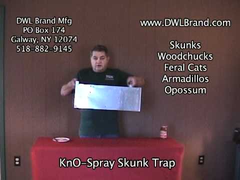 No Spray Skunk Trap.. ! - YouTube