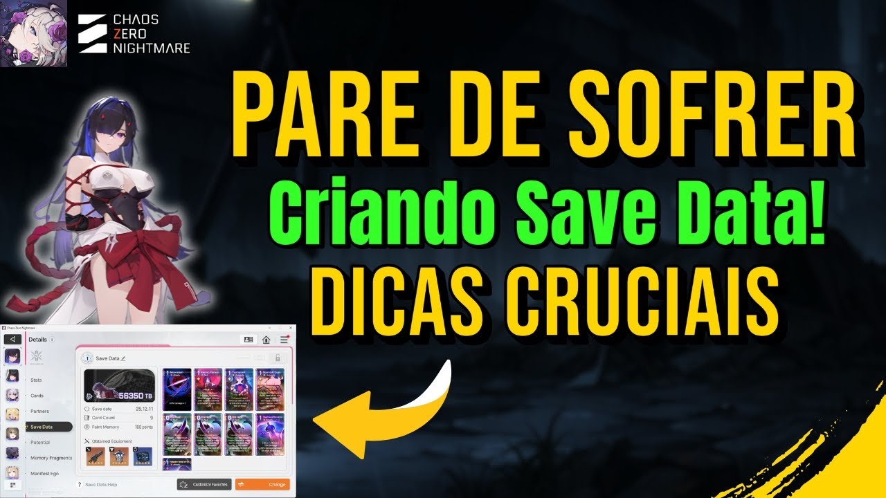 Chaos Zero Nightmare: Pare de Sofrer com SAVE DATA | Dicas Cruciais pra ...