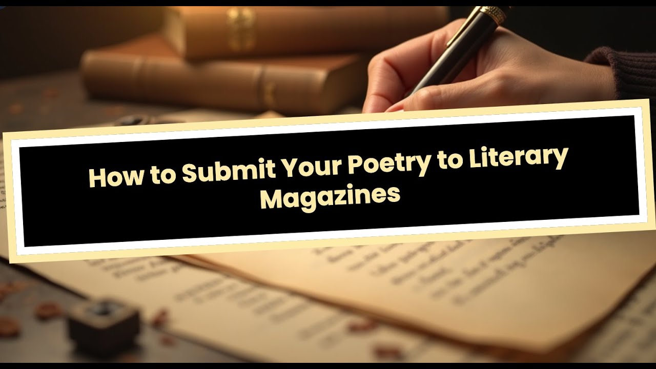 How to Submit Your Poetry to Literary Magazines - YouTube
