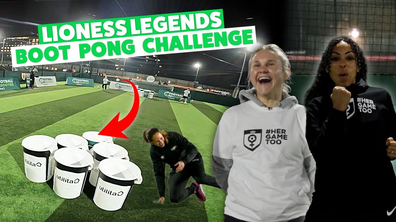 🦁 ”You’ve got to play under PRESSURE!” | Utilita Football Boot Pong ...