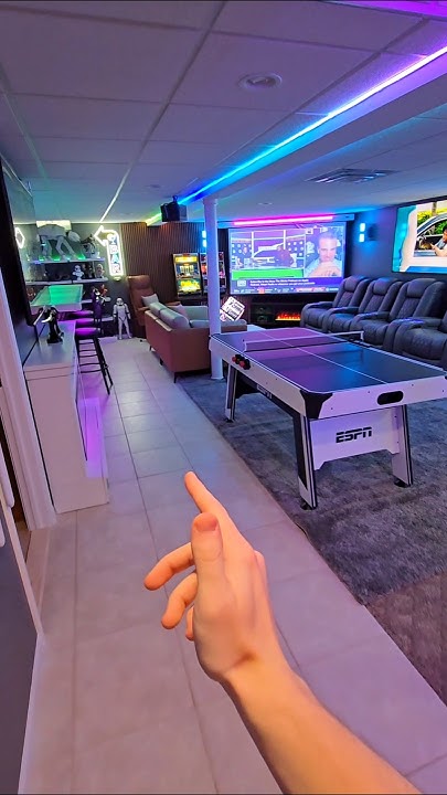 My CRAZY Game Room and Home Theater - QUICK TOUR 😯 #gamingsetup # ...