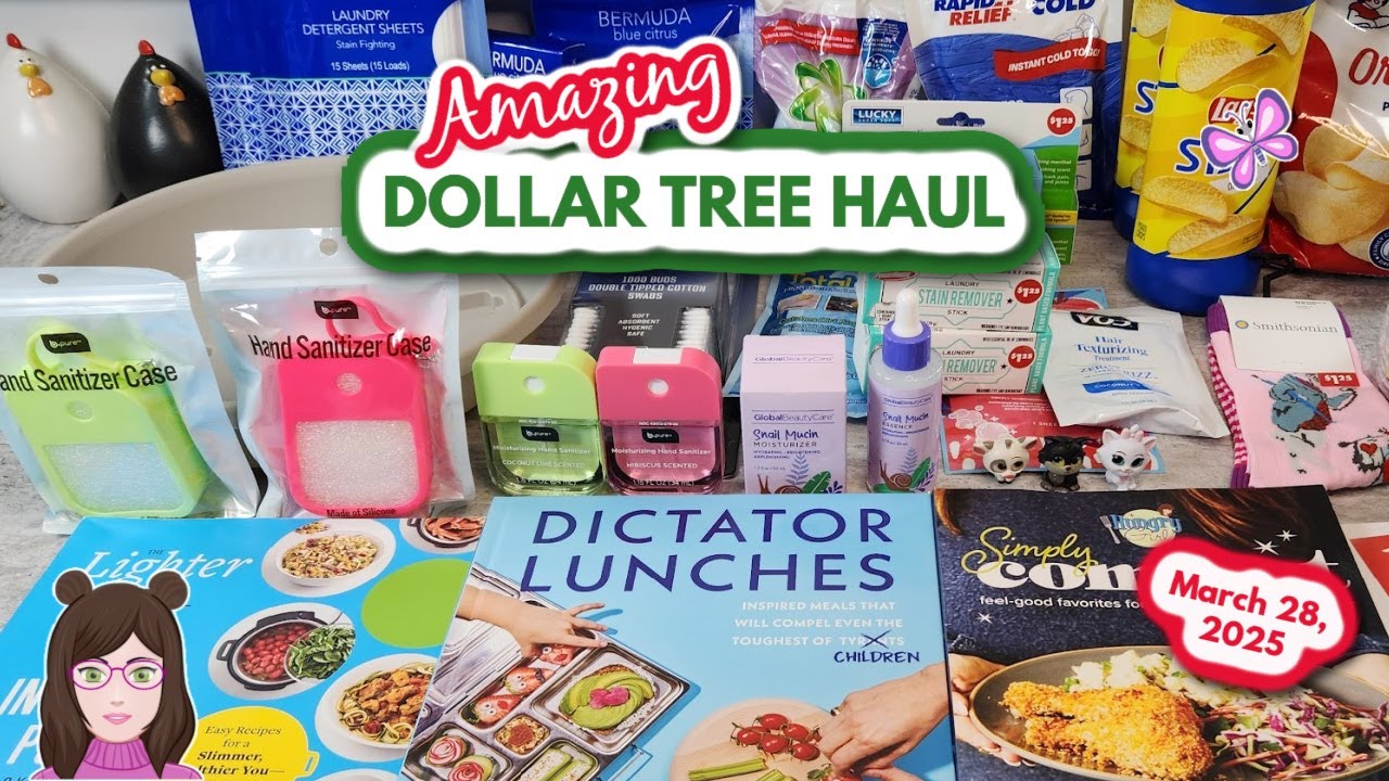 Amazing DOLLAR TREE Haul! Exciting Finds! March 28, 2025 - YouTube