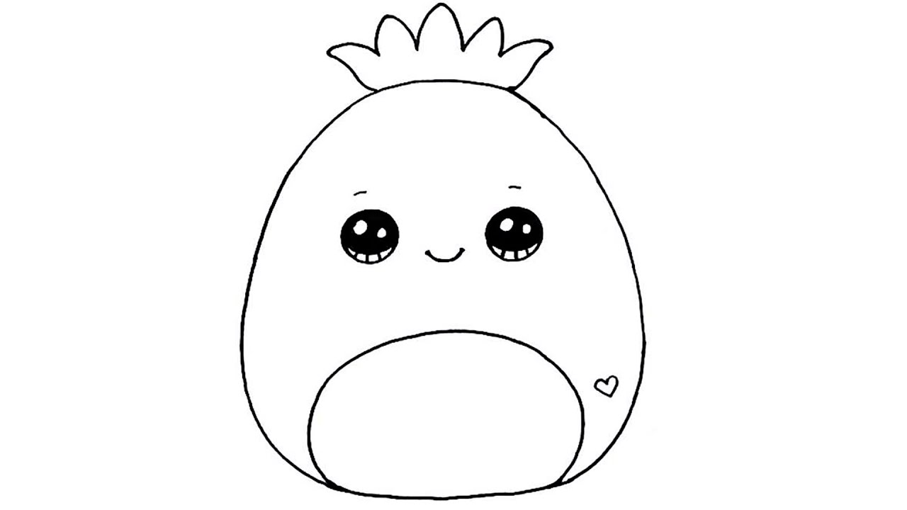 HOW TO DRAW A CUTE PINEAPPLE EASY AND QUICK TO LEARN HOW TO DRAW - YouTube