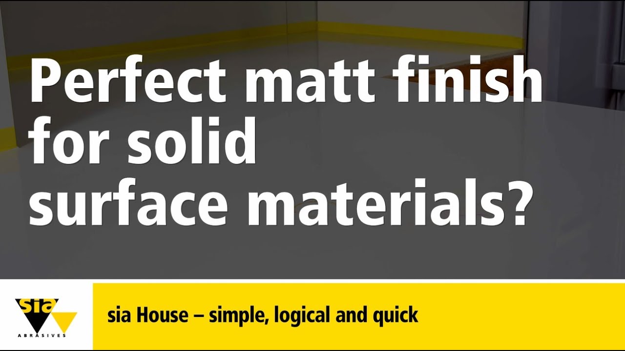 sia-process - 5 Solid surface materials with the sia House (matt finish ...