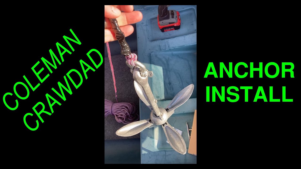 ANCHOR INSTALL on my Coleman Crawdad - YouTube