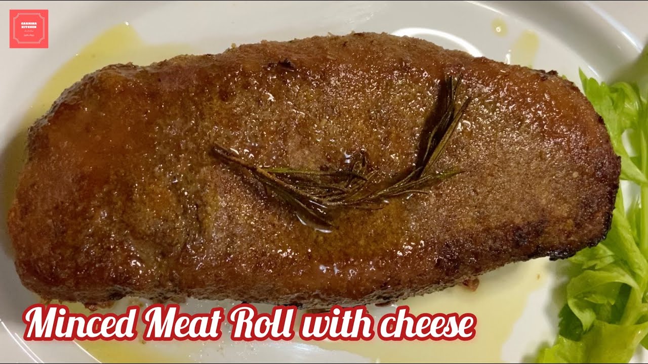 Minced Meat Roll with Emmental cheese recipe 👩🏻‍🍳 - YouTube