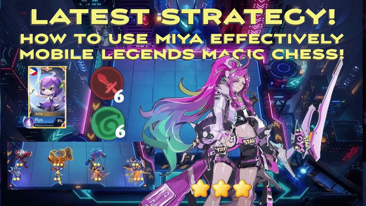 BEST DAMAGE CHARACTER MAGIC CHESS | MIYA CORE WITH RYA SKILL 1 COMBO ...