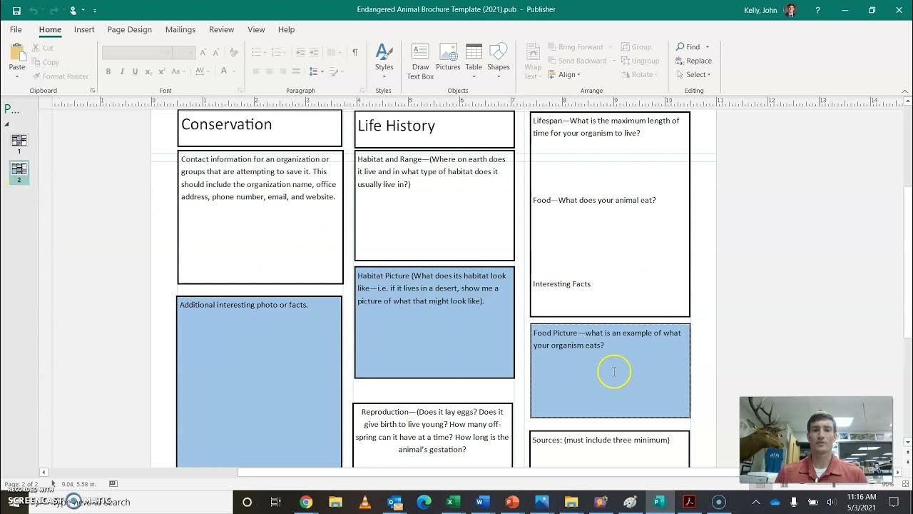 Endangered Species Project - Brochure Description - YouTube