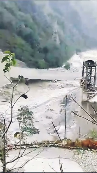 Chungthang Dam after natural calamity in Sikkim...😓😓 - YouTube