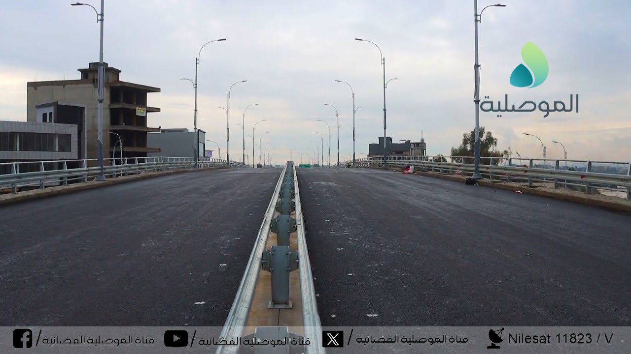 المهندس المقيم استمرار العمل في مشروع مجسر حاملة الجرار بالموصل وبنسبة