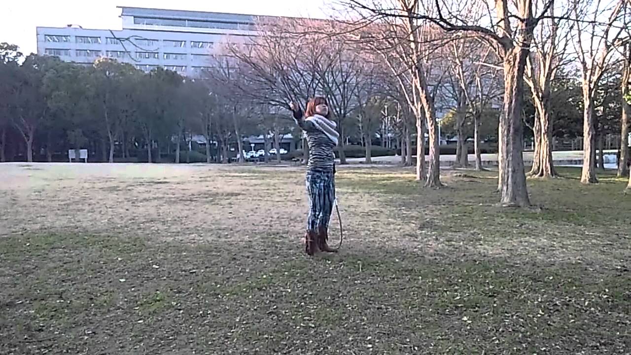 6ft bullwhip double cracking practice - YouTube