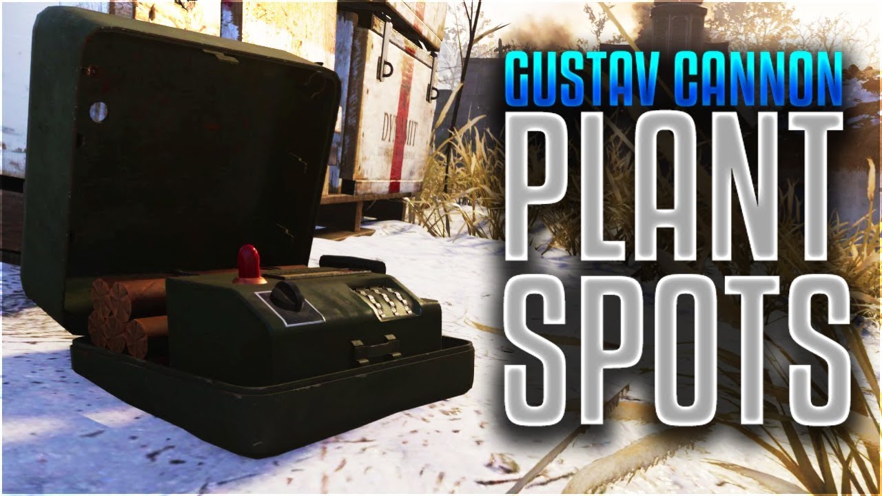 COD WW2 SnD - Best GB/Competitive Plant Spots on GUSTAV CANNON - YouTube