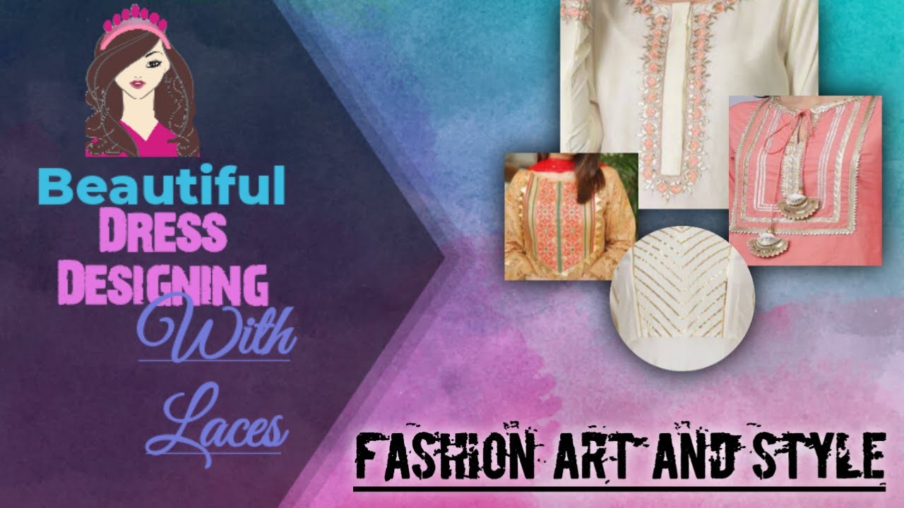 Dress designing with Laces | Gotta work on dress | Fashion art and ...