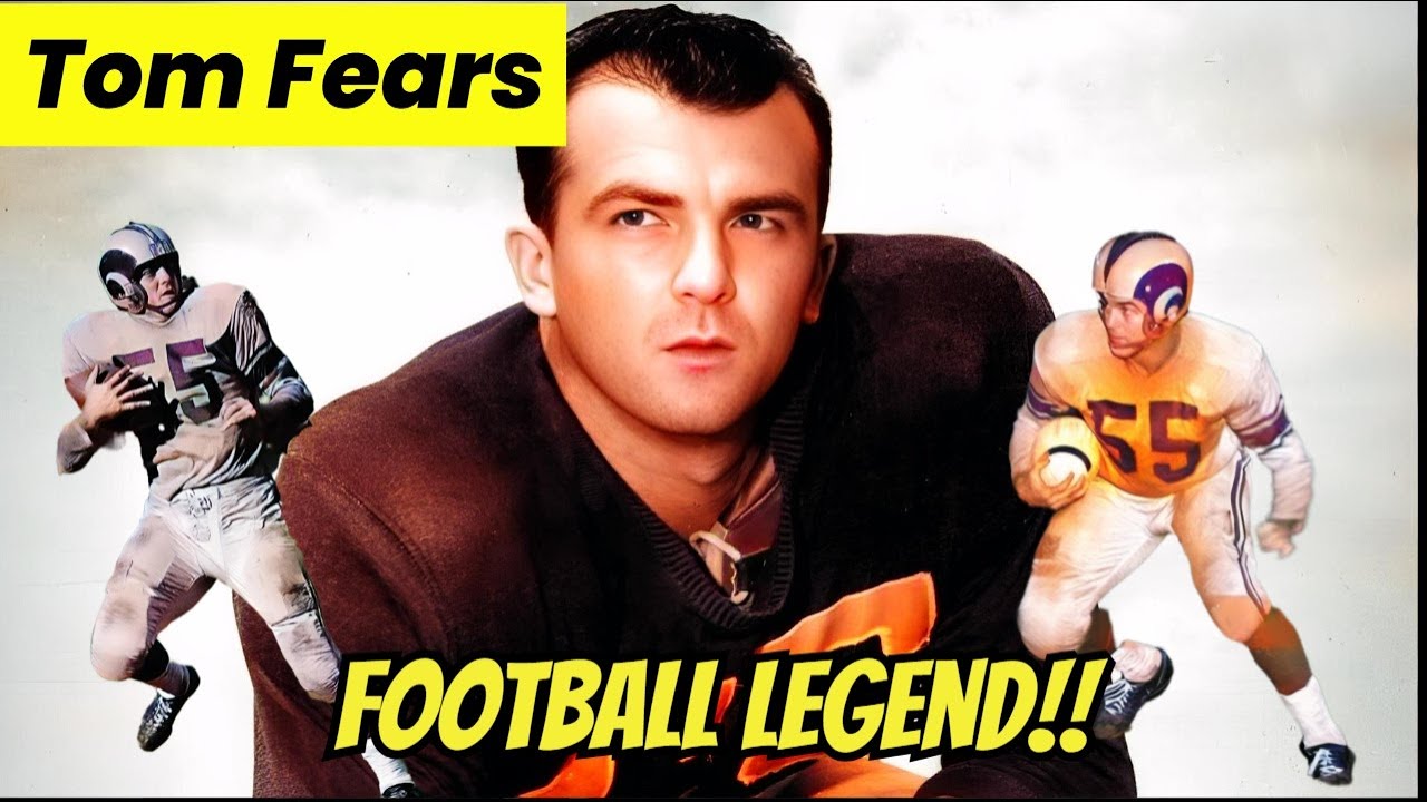 Tom Fears NFL hall of fame career Tom Fears NFL career highlights - YouTube