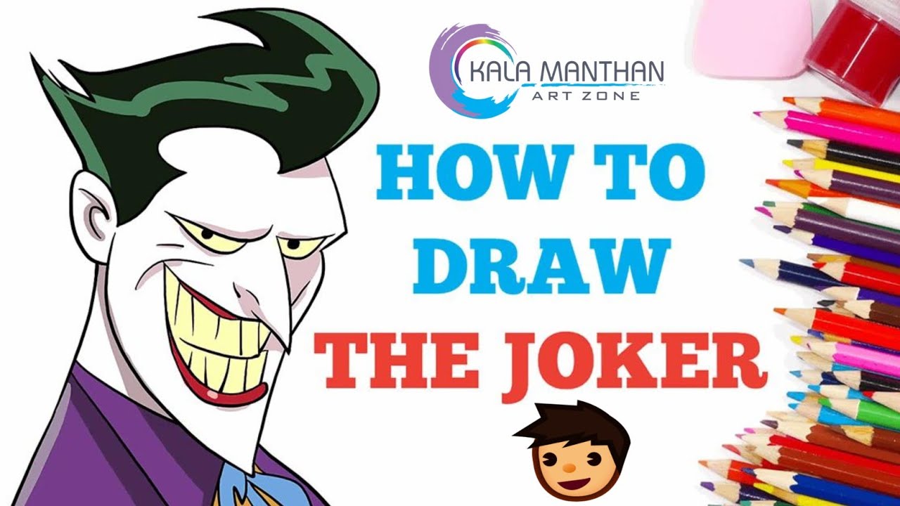 How To Draw Joker Step By Step| Joker Drawing | Easy Joker Drawing ...