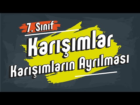 Karışımlar | 7. Sınıf #2025
