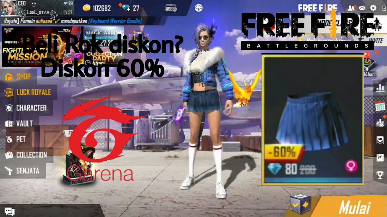 BELI ROK SEKOLAH? || FREE FIRE - YouTube