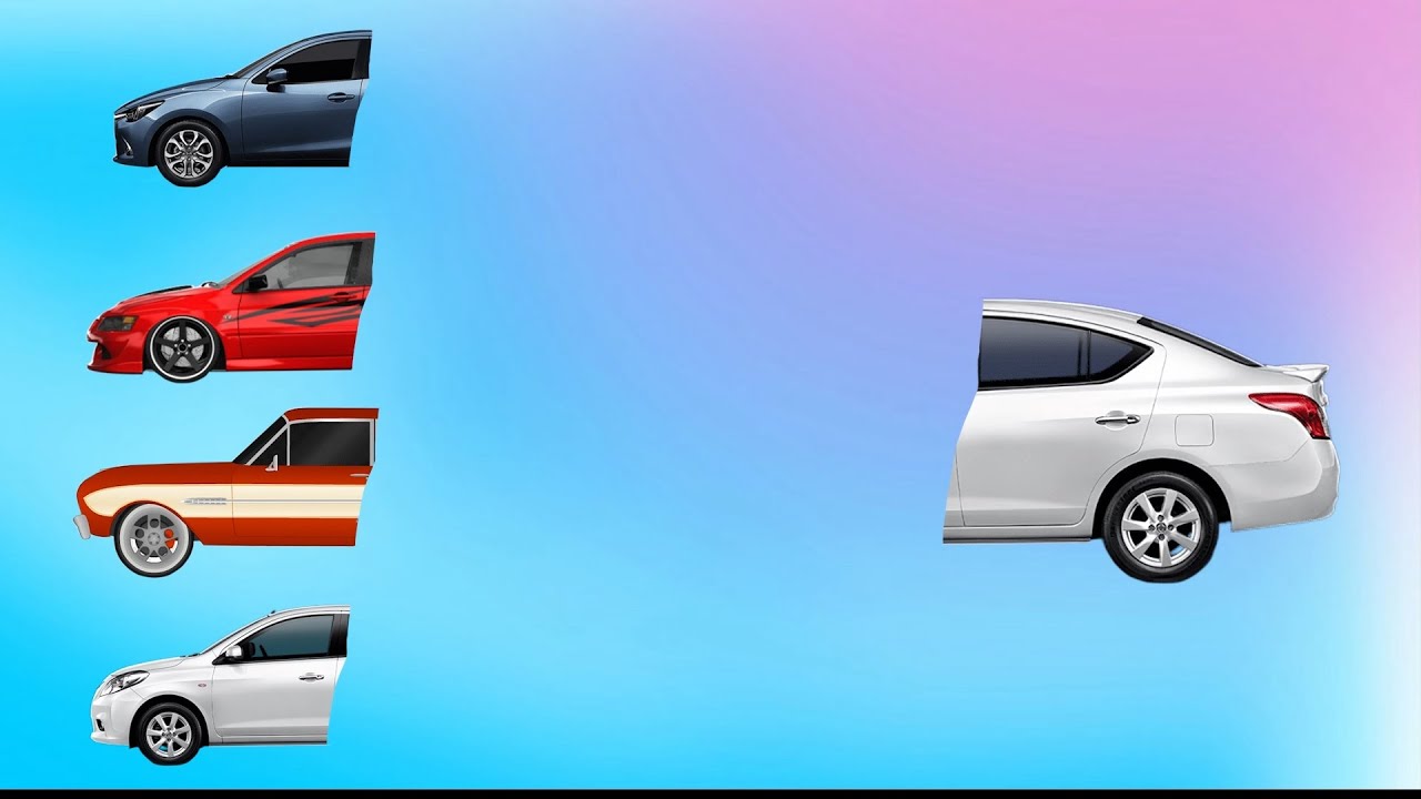 MOBIL LUCU || MENEBAK GAMBAR DENGAN BENAR KEPALA MOBIL NISSAN ALMERA ...