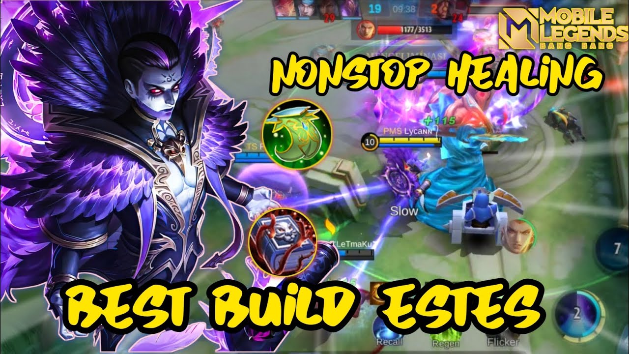 GAMEPLAY ESTES TOP GLOBAL || BEST BUILD ESTES 2023 MOBILE LEGENDS - YouTube