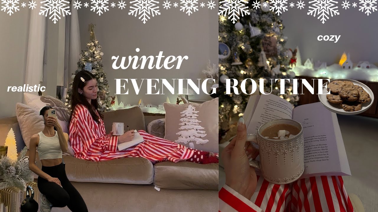 WINTER EVENING ROUTINE 🎄🕯 I cozy & relaxing, mindful habits, festive ...