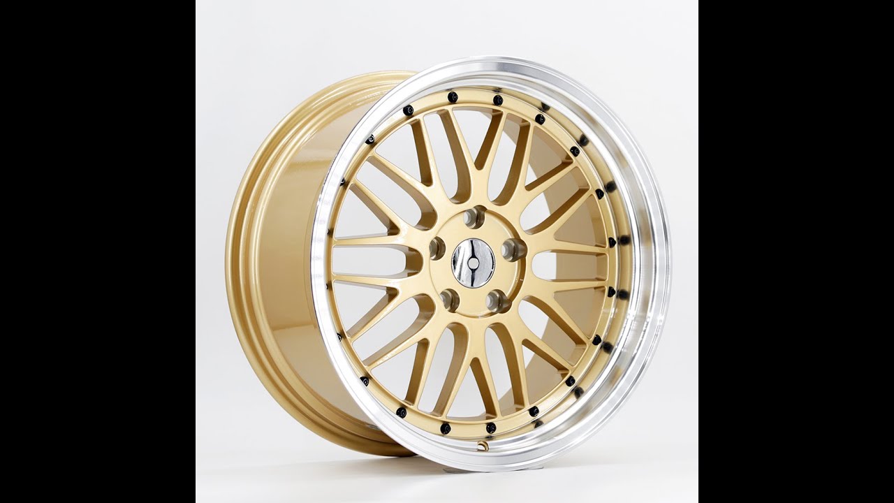 Rayone A038 Gold Finish Manufacture Racing Wheel 18/19Inch Aluminum ...