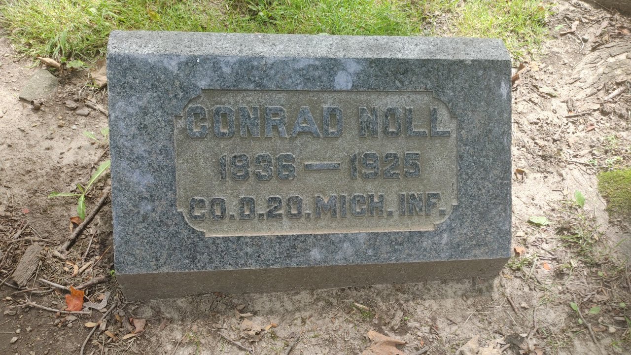 Medal of honor recipient Conrad Noll his gravesite in Ann Arbor ...
