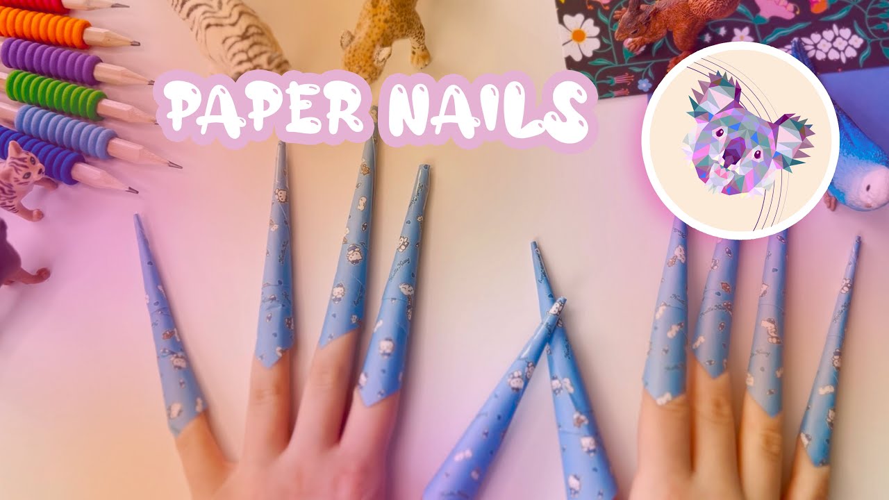 Паперові нігті | Paper Nails | Origami Nails - YouTube