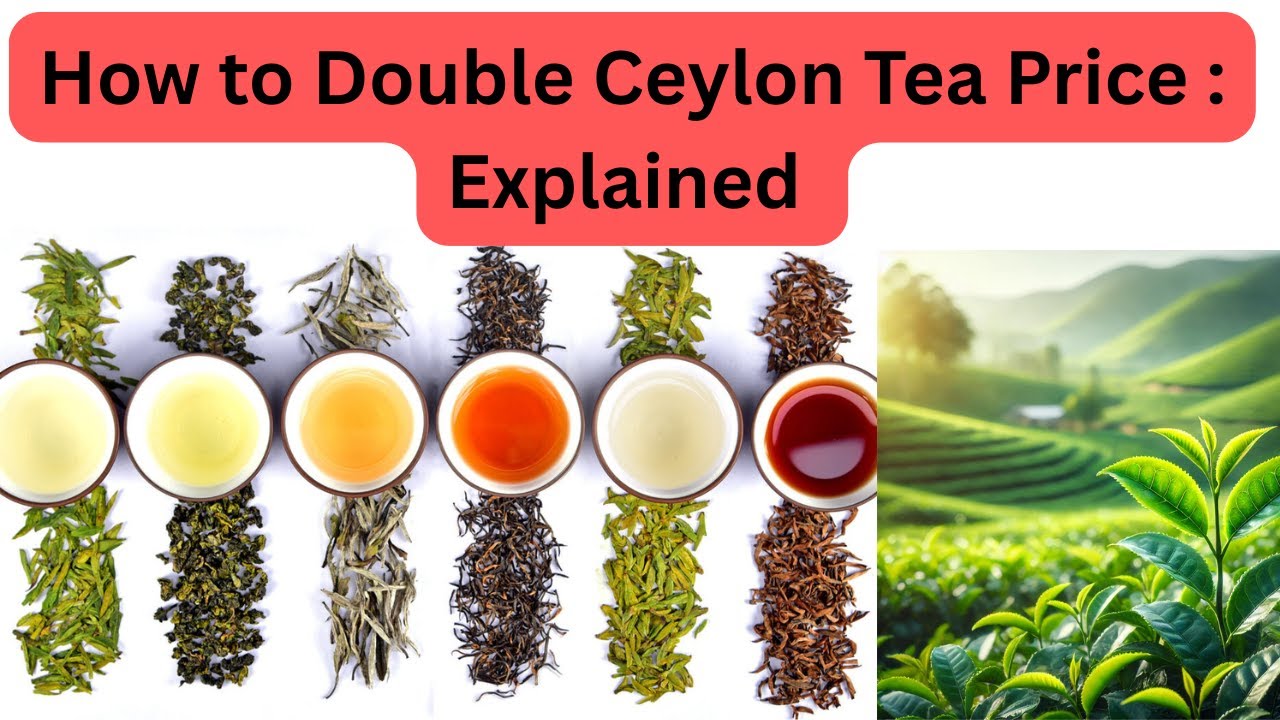 What Structural and System change want for Ceylon Tea explained \ #tea ...