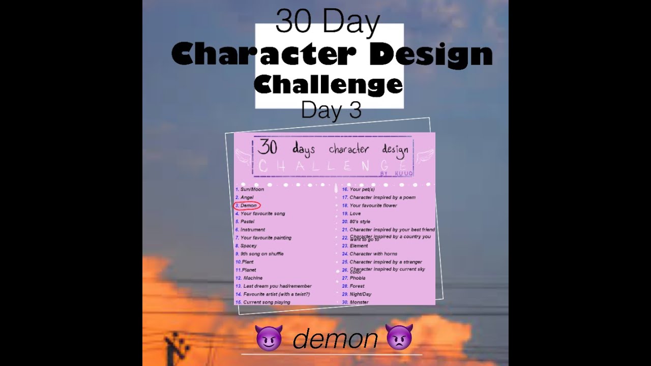 30 Day Character Design Challenge - Demon - YouTube
