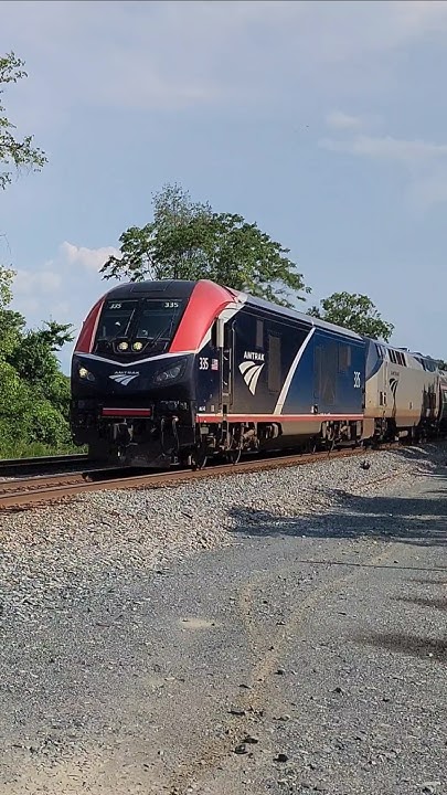 Amtrak ALC-42 Charger #335 RL K5LA Horn (SAAHC Hornshow & Nice Crossing Sequence) #shorts #fyp ...