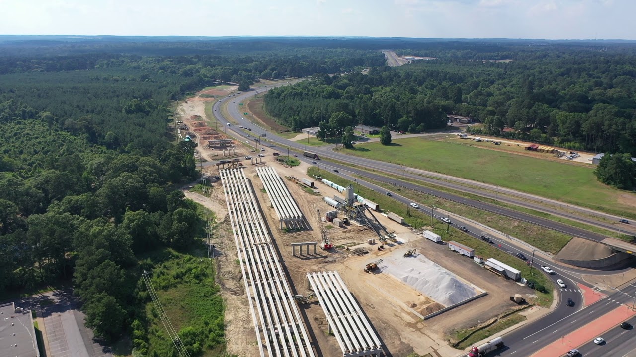 Nacogdoches US 59 / Loop 224 Flyover Project (June 18, 2020) - YouTube