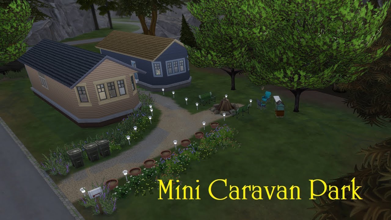 The Sims 4: Mini Caravan Park Build - YouTube