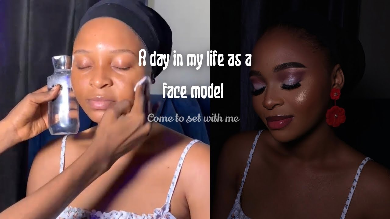 A Day In My Life As A Face Model | Come To Set With Me & BTS #facemodel ...