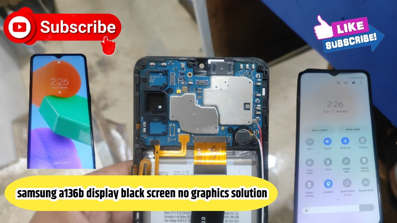 Samsung galaxy A13 5g black screen fix 💯℅ - YouTube