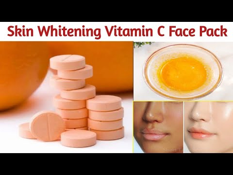 Skin Whitening & Brightening Vitamin C Tablets Face Pack to get Fair ...