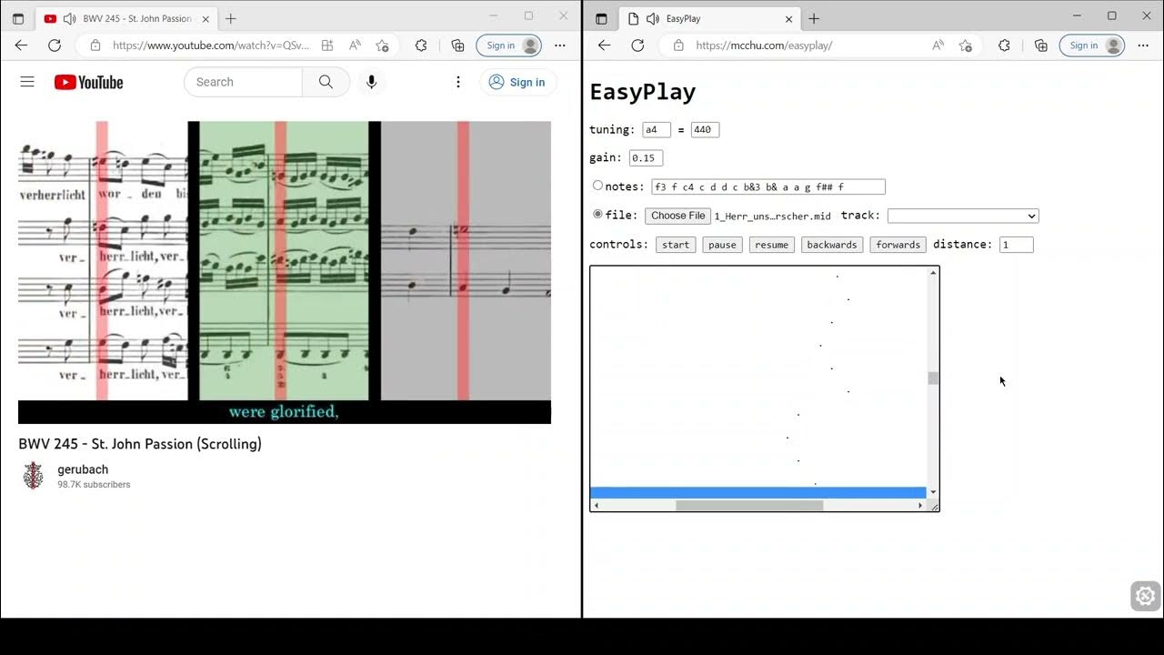 BWV 245 easyplay - YouTube