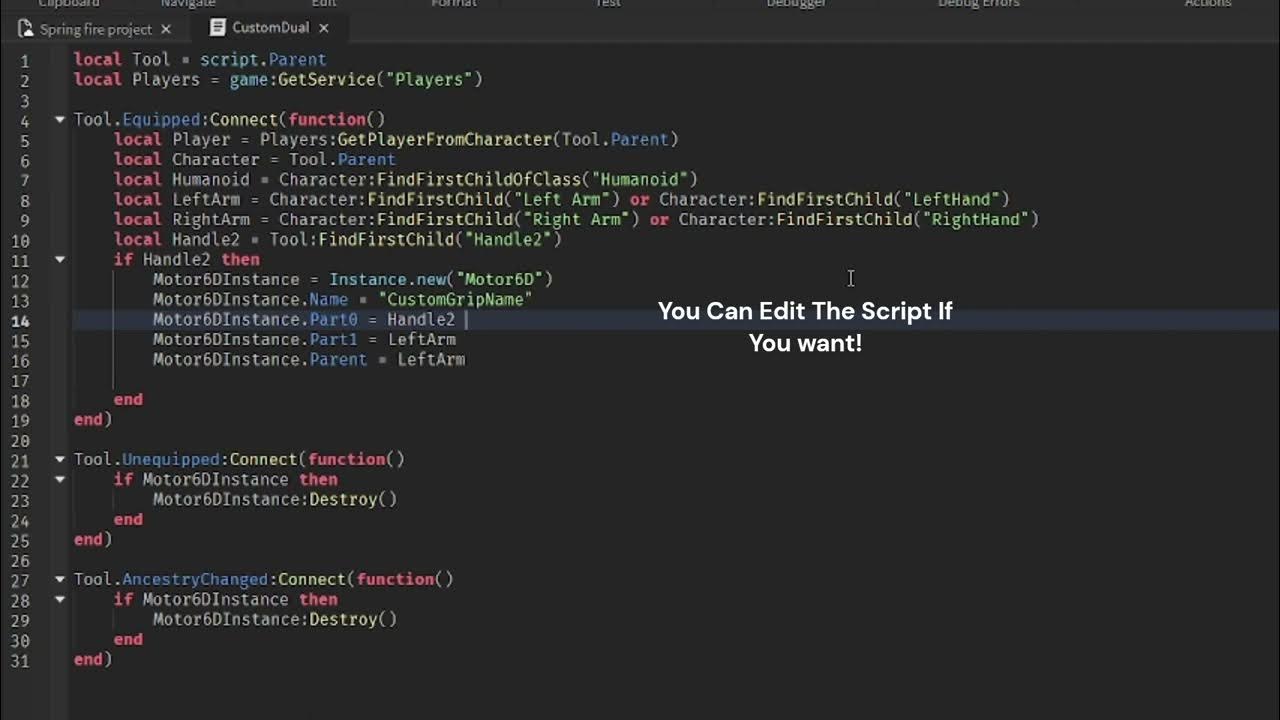 How To Fix The Dual Wield For Non-Viewmodel FE Gun kit // Roblox Studio ...