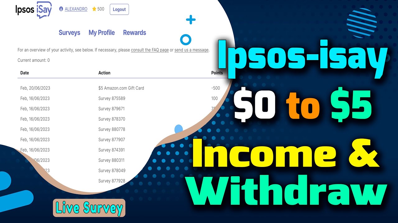 ipsos isay payment proof ipsos isay survey complete how to complete survey in ipsos isay live ...