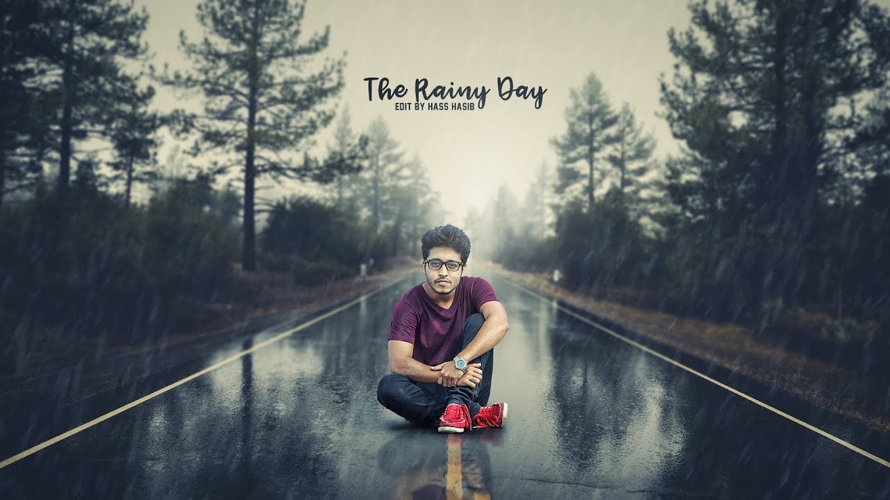 Rainy Day | Photoshop Photo manipulation Tutorial | Photoshop cc - YouTube
