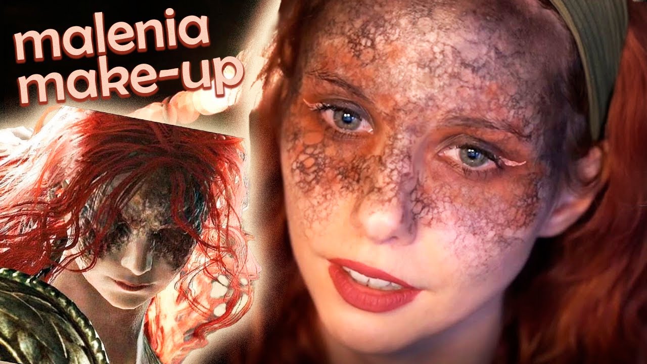 I tried to do MALENIA INSPIRED ROT MAKEUP (w/ mediocre makeup skills ...
