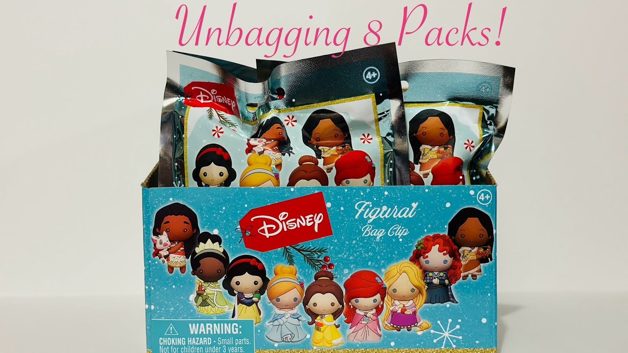 Disney Figural Bag Clip - Princess Edition 💕 Unbagging 8 Blind Bags ...
