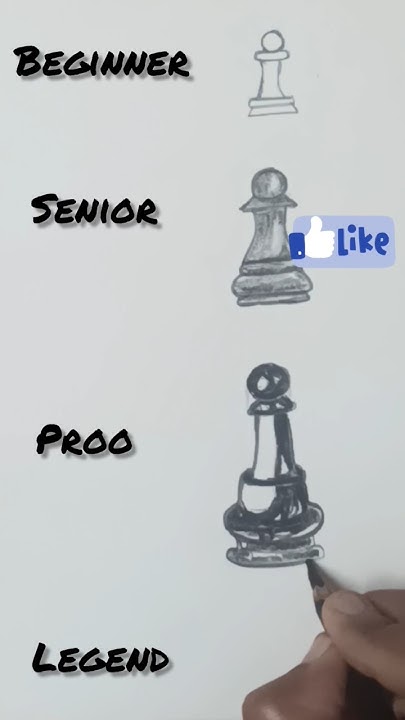 How to draw a Chess piece #art #trending #viral #howtodraw #new # ...