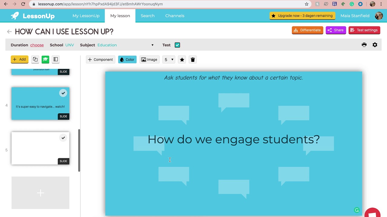 Using the LessonUp! platform for education - YouTube