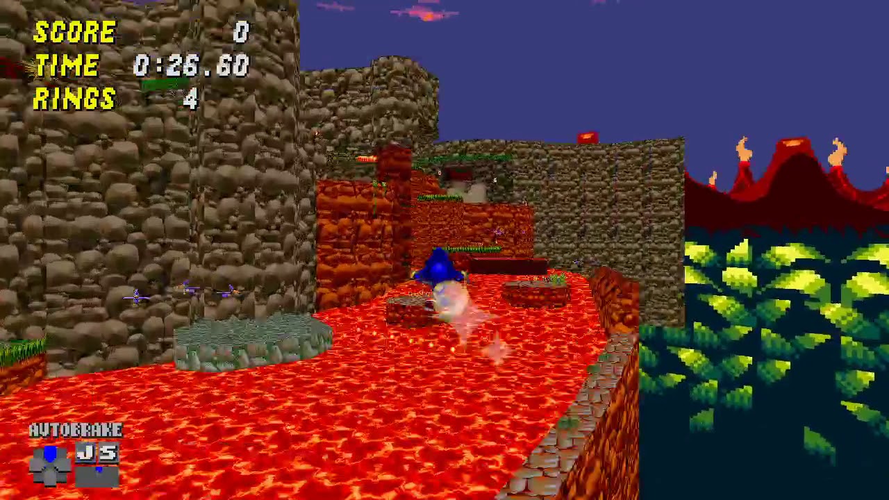 SRB2 2.2.2 ~ Red Volcano Zone 1- 1:09.14 w/ Metal Sonic - YouTube