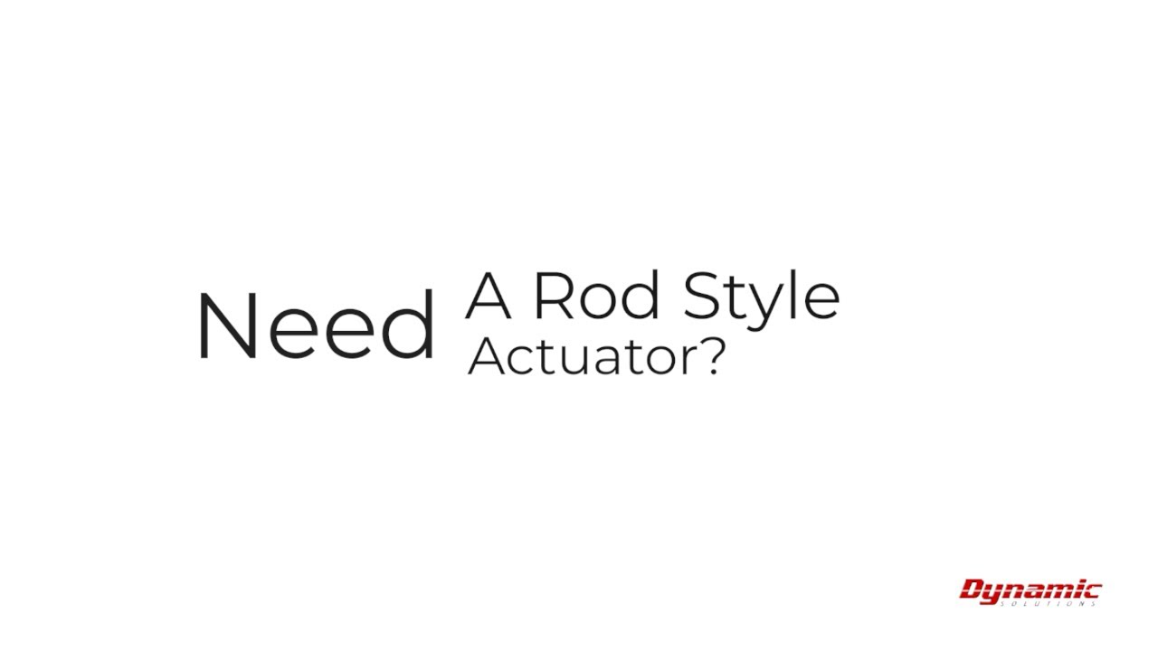 Rod Actuators now in Parker Virtual Engineer - YouTube