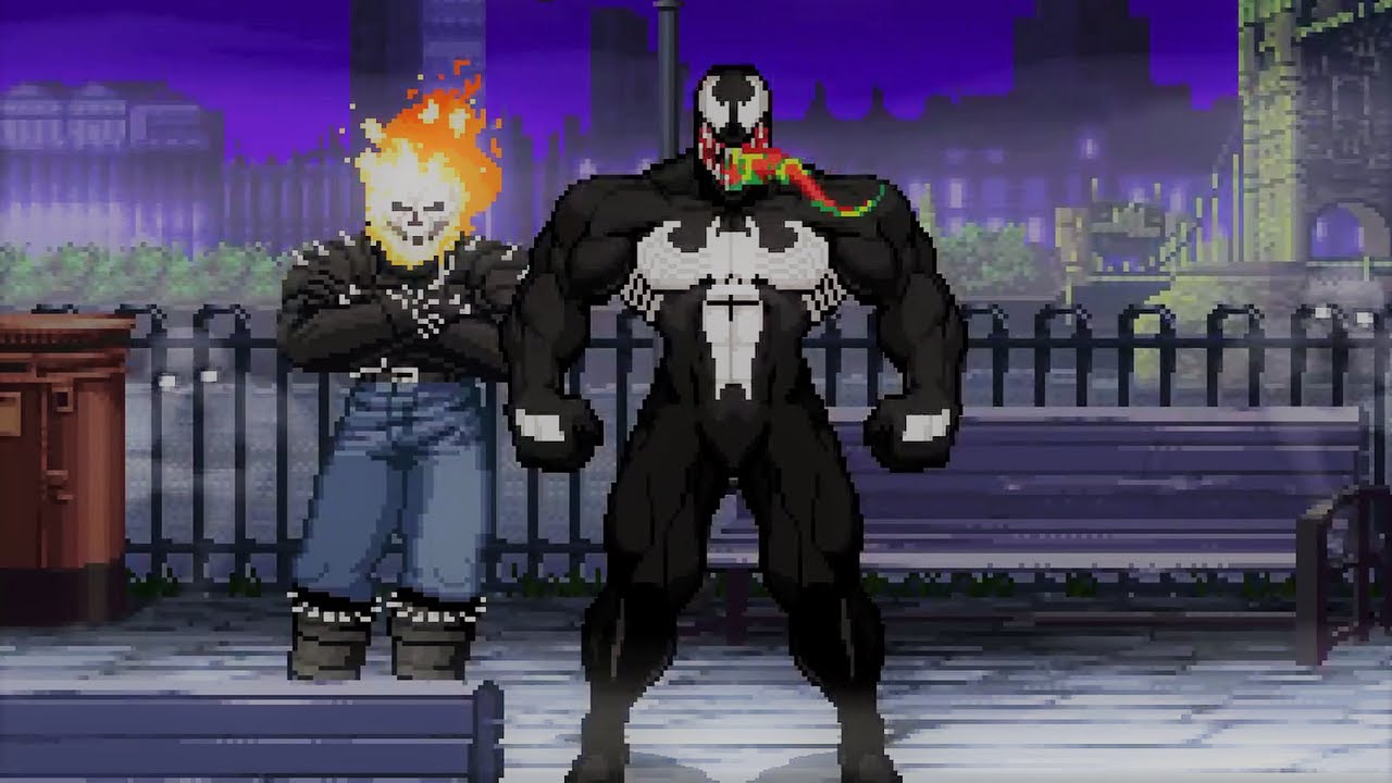 Venom and Ghost Rider Mugen MVC2 Tag Gameplay - YouTube