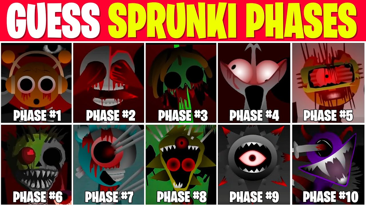 Guess Incredibox Sprunki Character Phase 1-10 | Incredibox Sprunki ...