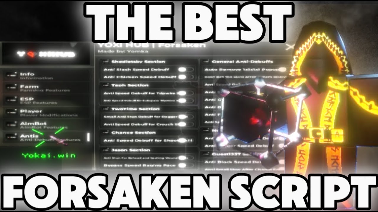 Forsaken Script 🎭 *NO KEY* | Infinite Stamina, Auto Block attacks, Auto Generator, Auto Win ...